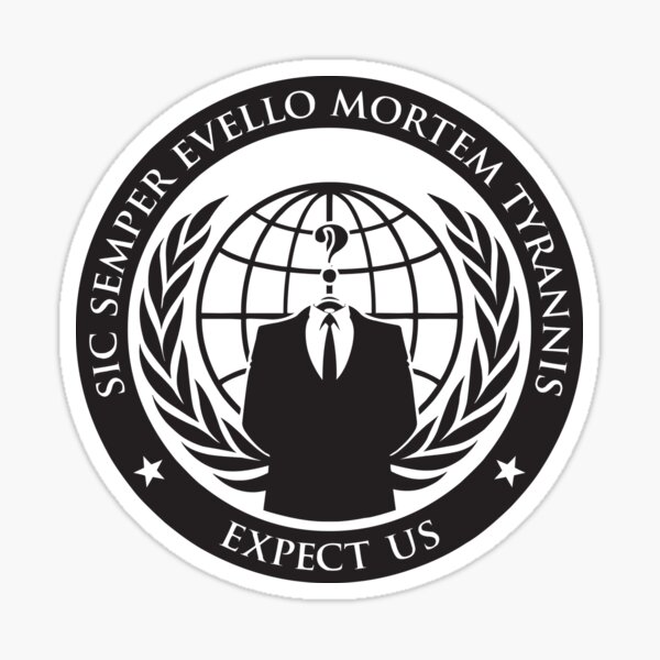 "Expect us" Sticker for Sale by spookydooky | Redbubble