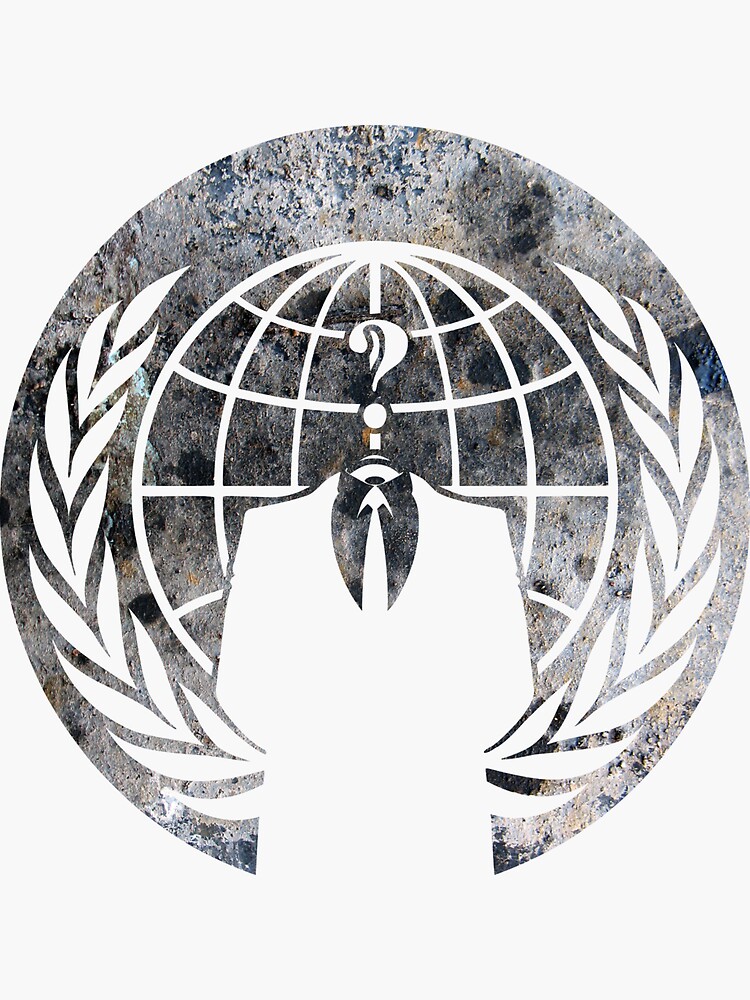 "Anonymous" Sticker for Sale by spookydooky | Redbubble