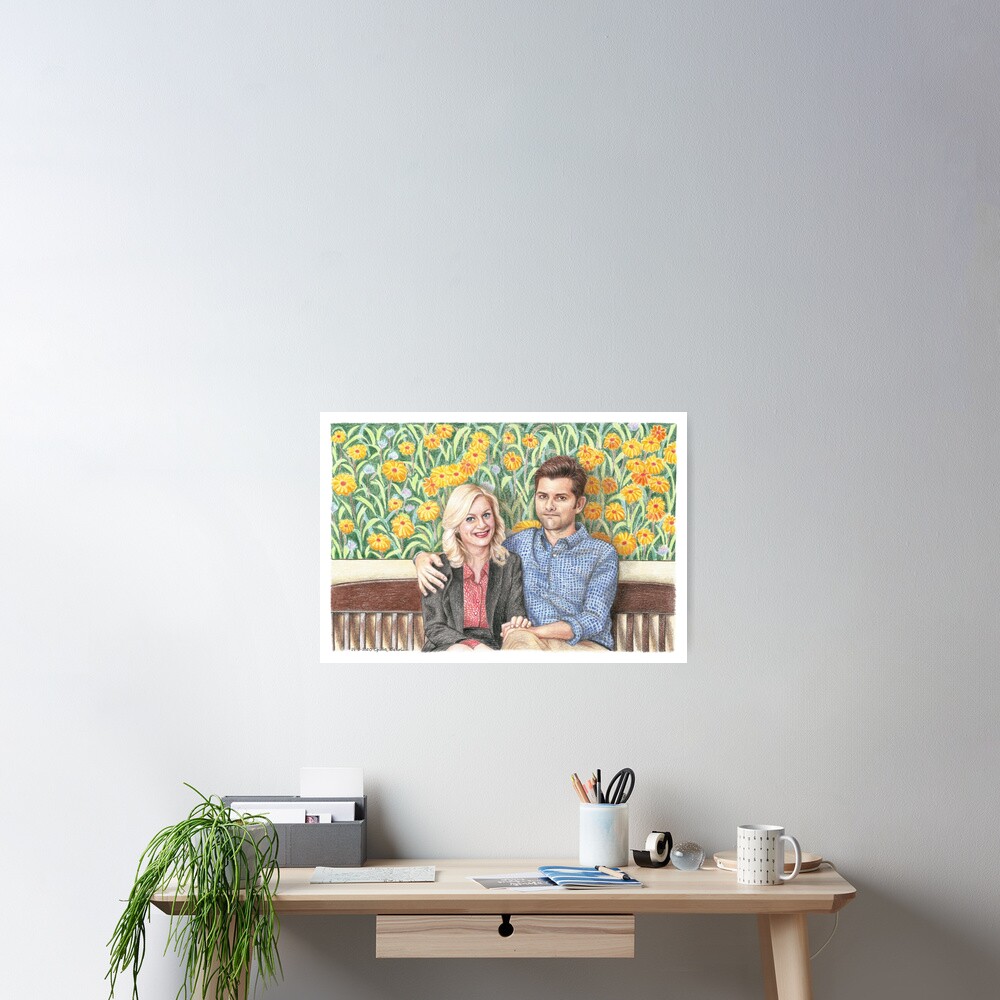 "Wildflower Mural - Parks and Rec" Poster for Sale by GiuliaLiv | Redbubble