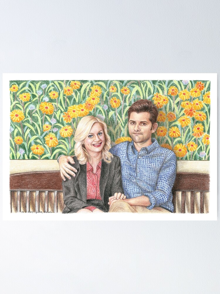 "Wildflower Mural - Parks and Rec" Poster for Sale by GiuliaLiv | Redbubble