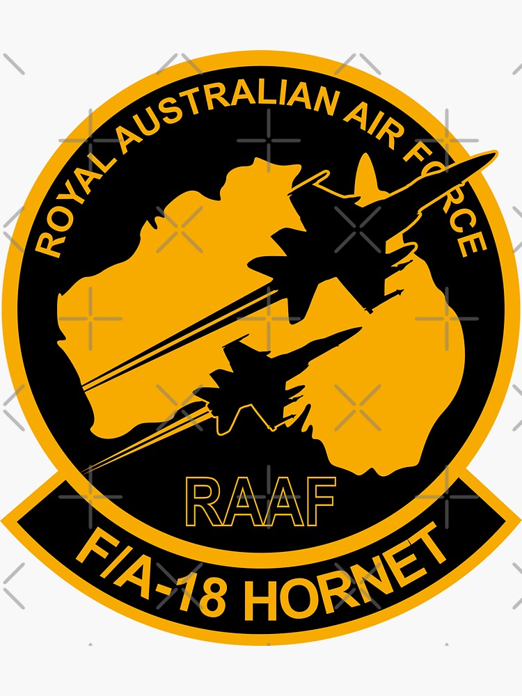 "F/A-18 Hornet - Royal Australian Air Force" Sticker for Sale by ...