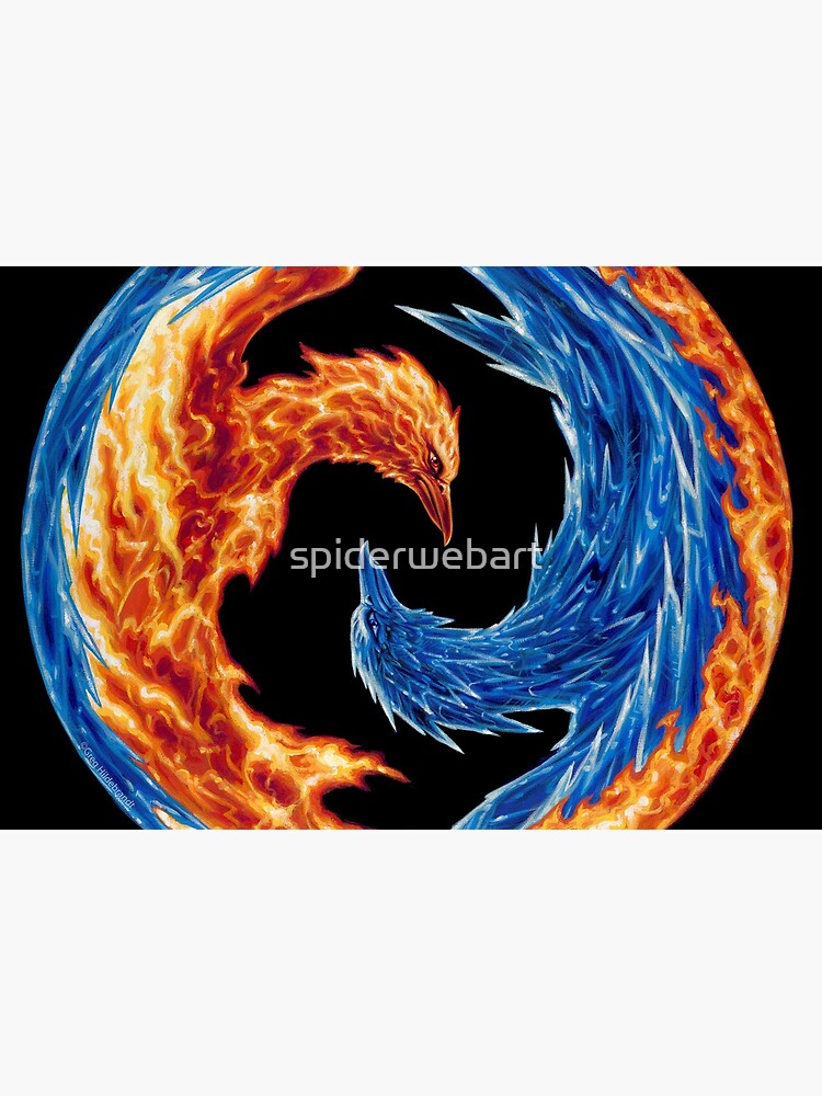 "Fire and Ice - Art by Greg Hildebrandt" Mask for Sale by spiderwebart ...