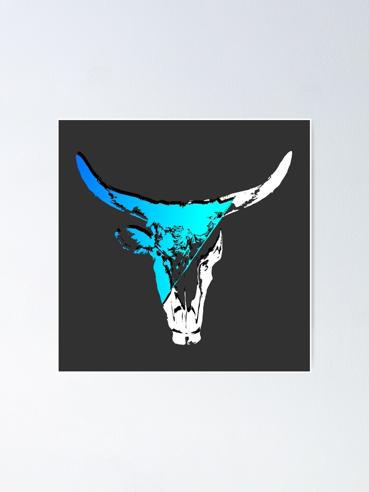 "Bull Head" Poster for Sale by ImaginativeWild | Redbubble
