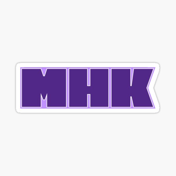 "MHK" Sticker by elohelaye | Redbubble