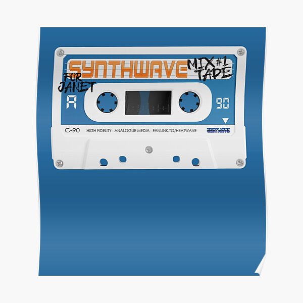 Póster «SYNTHWAVE MIXTAPE # 1 (JANET)» de RICK-TURNER | Redbubble