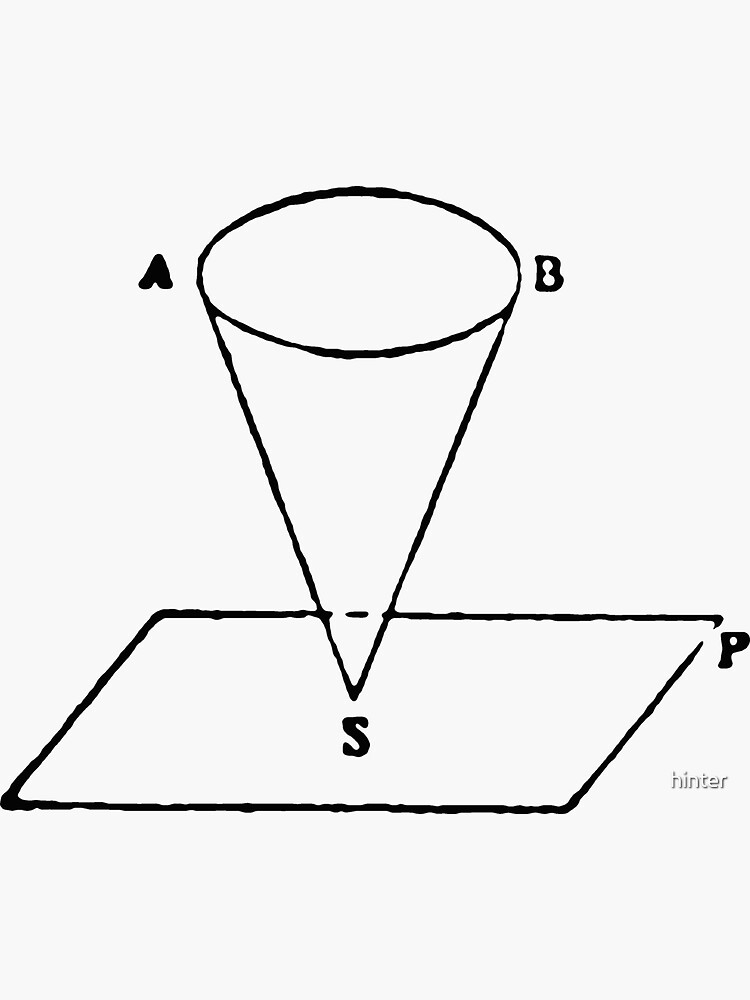 "Bergson's Cone" Sticker by hinter | Redbubble