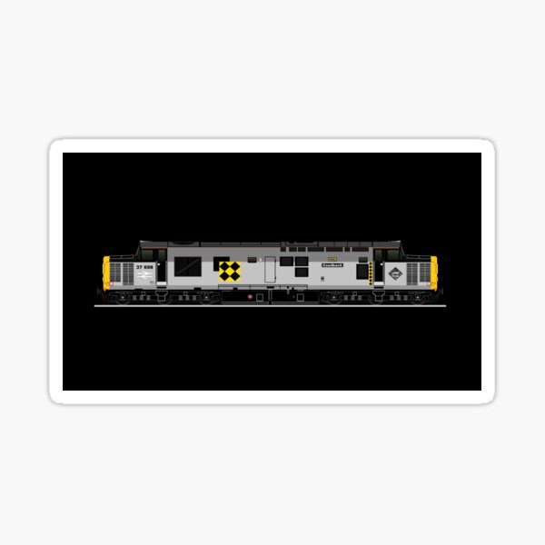 "Britshrail class 37 train" Sticker by CraigMatthews | Redbubble