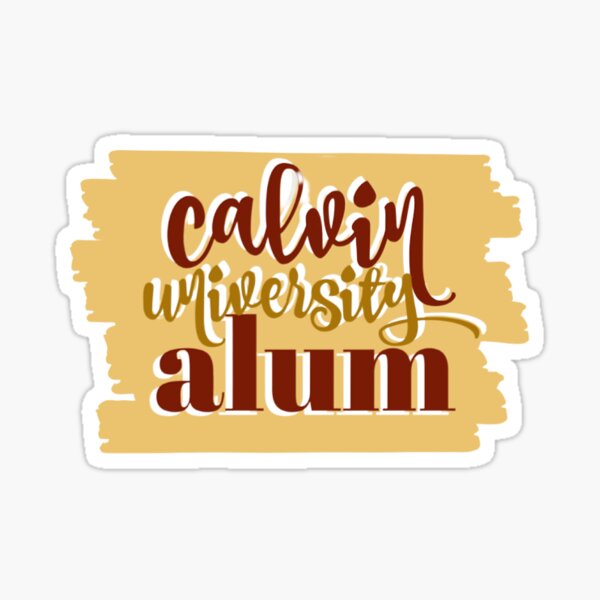 "Calvin Alum " Sticker by laurenkok | Redbubble