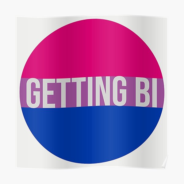 "Getting Bi - Bisexual Pride Flag" Poster for Sale by gayestshop ...