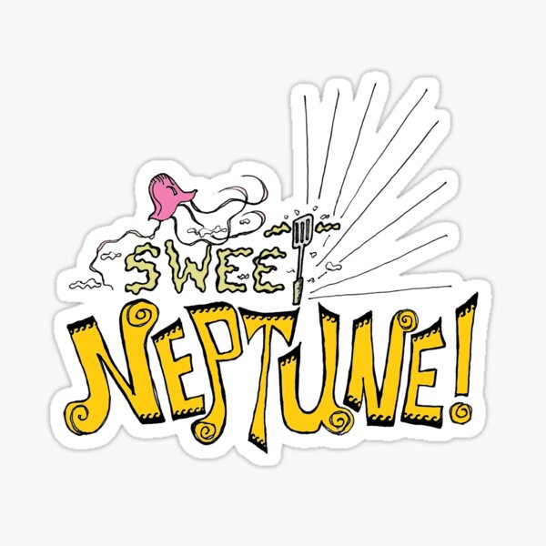 "Sweet Neptune!" Sticker by mybadtvhabit | Redbubble