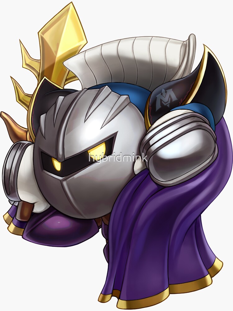 "Meta Knight" Sticker for Sale by hybridmink | Redbubble