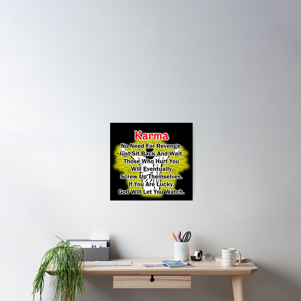 Poster « Karma. Avec le Seigneur Jésus-Christ rayonnant avec ses mains ...