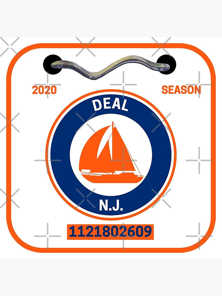 "Deal New Jersey Beach Badge" Poster by fearcity | Redbubble