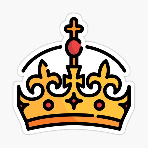"Royal crown" Sticker by deeennyy | Redbubble