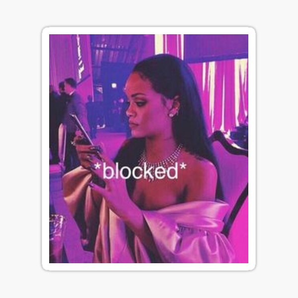 "blocked Sticker " Sticker by dirtyjerz69 | Redbubble