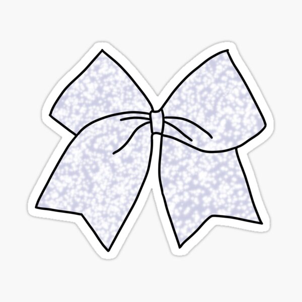 "sparkly purple cheer bow" Sticker for Sale by maddyalarcon | Redbubble