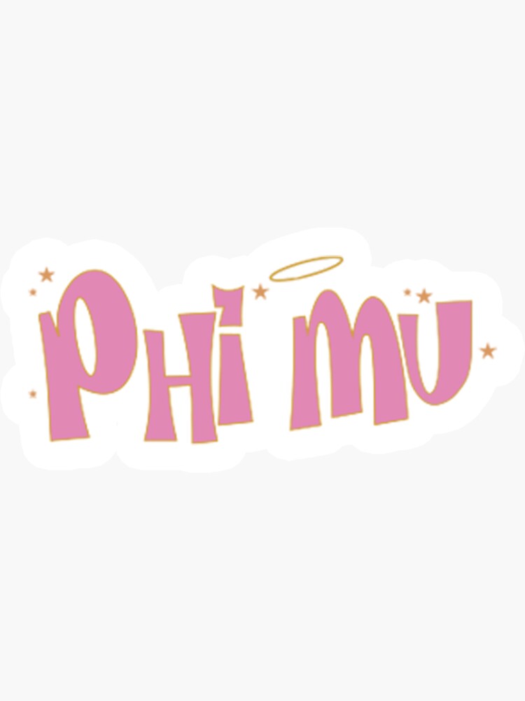 "Phi Mu sticker" Sticker for Sale by graphicsbyro | Redbubble