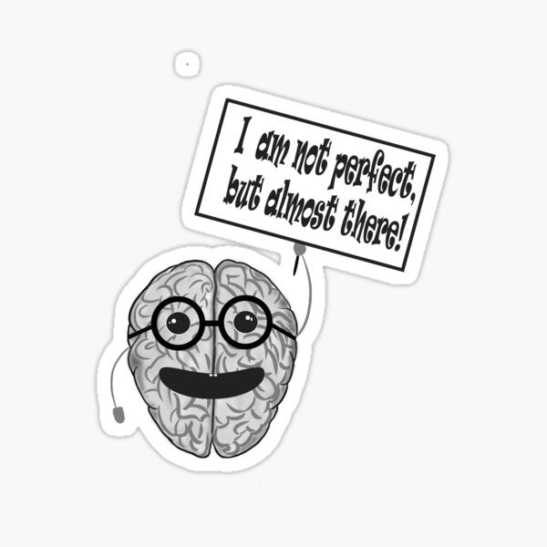 "CUTE BRAIN " Sticker by hisstorika | Redbubble
