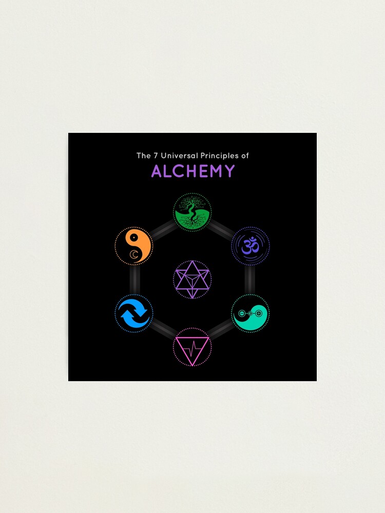 "The 7 Universal Principles of Alchemy - Shee Symbols" Photographic ...