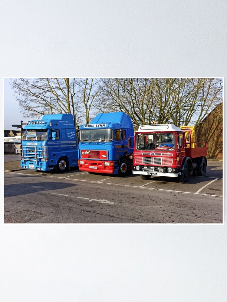"Classic Commercial Lorries " Poster for Sale by AndyHkr | Redbubble