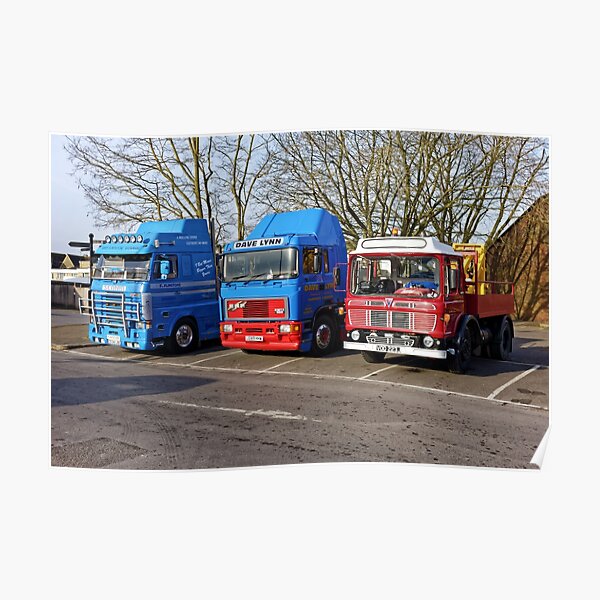 "Classic Commercial Lorries " Poster for Sale by AndyHkr | Redbubble
