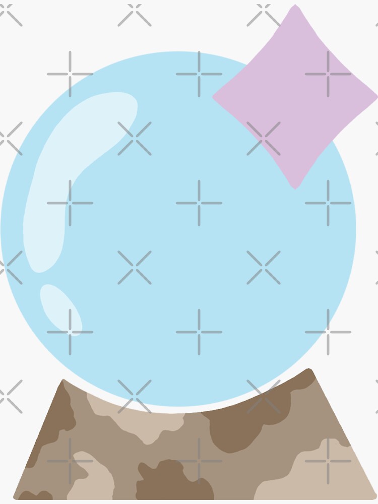 "Crystal Ball" Sticker by CarolsCat | Redbubble