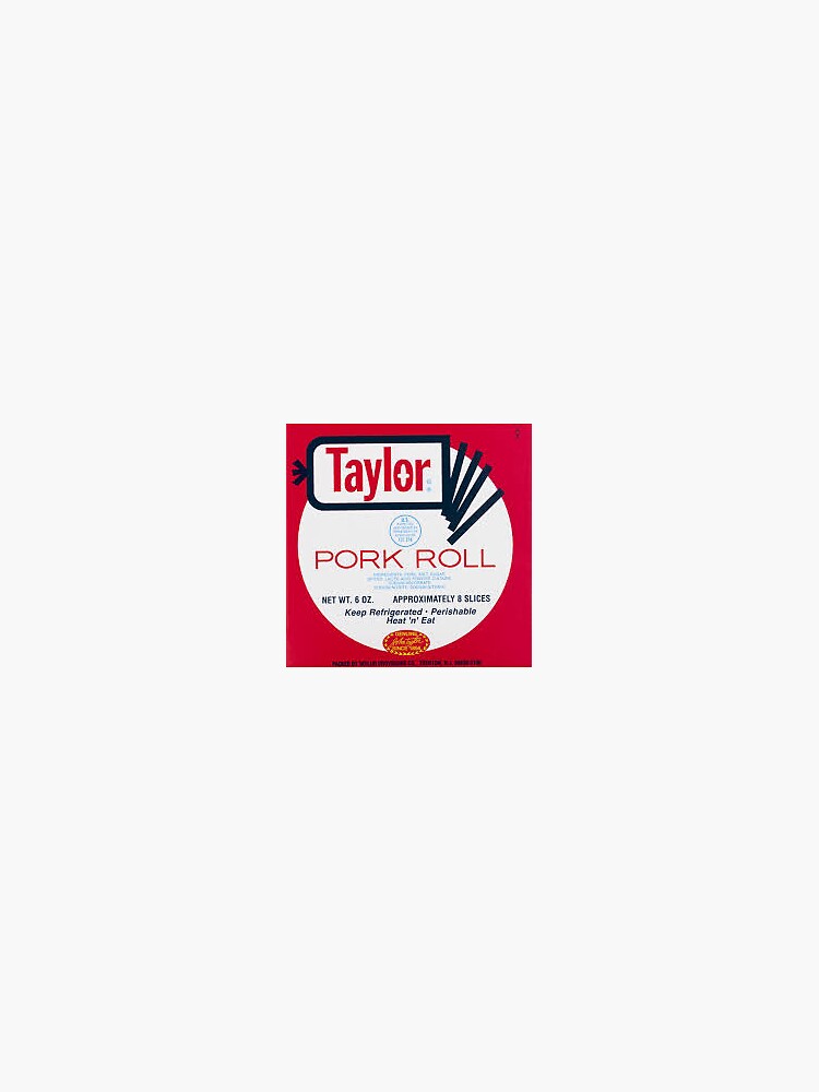 "taylor ham pork roll" Sticker by aislingodonnell | Redbubble