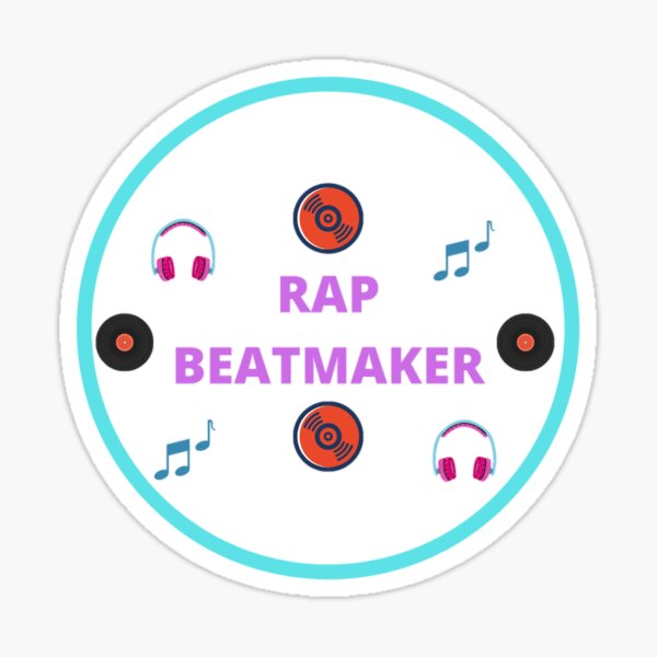 "RAP BEATMAKER " Sticker for Sale by Alexandre2923 | Redbubble