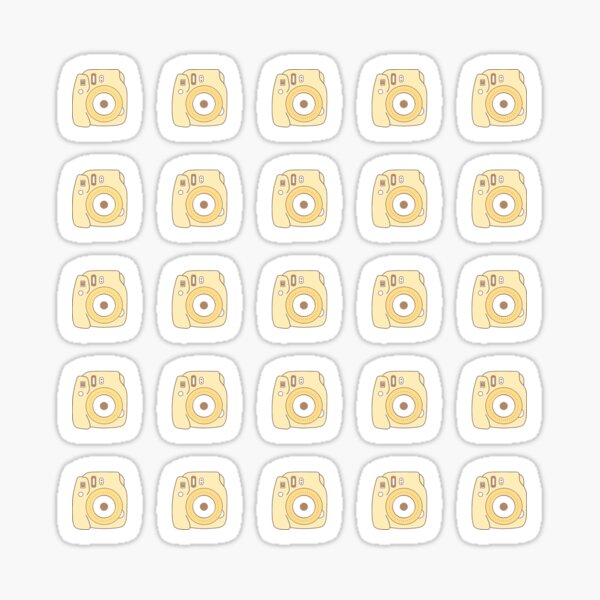 "Mini camera vsco yellow aesthetic" Sticker for Sale by OkihanaShop ...