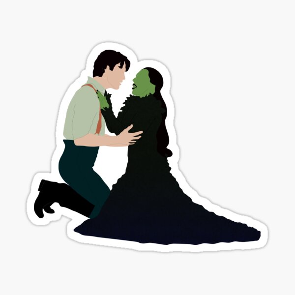 "Wicked Fiyero and Elphaba" Sticker for Sale by sofiastadler | Redbubble