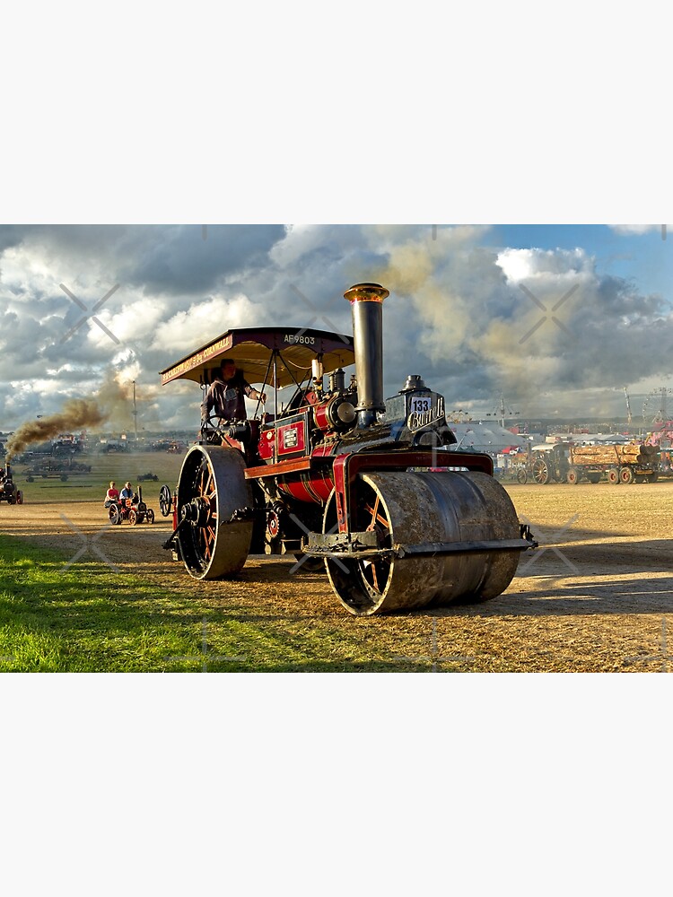 "Burrell 5nhp Steam Road Roller "Daffodil"" Poster for Sale by AndyHkr ...