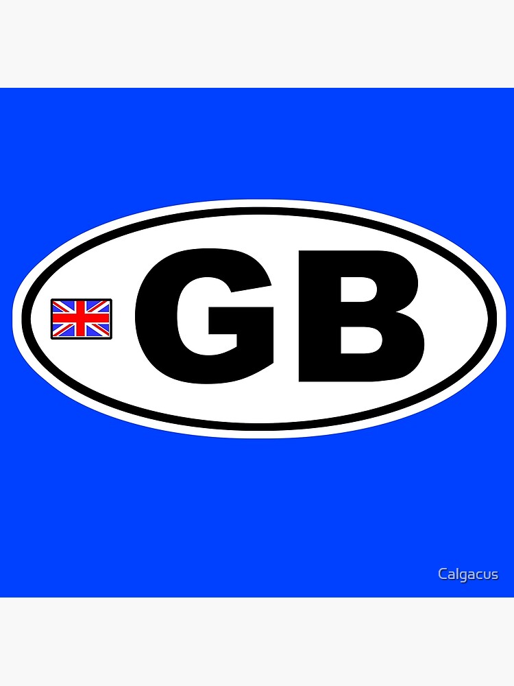 "GB - GREAT BRITAIN - BUMPER STICKER" Art Print by Calgacus | Redbubble
