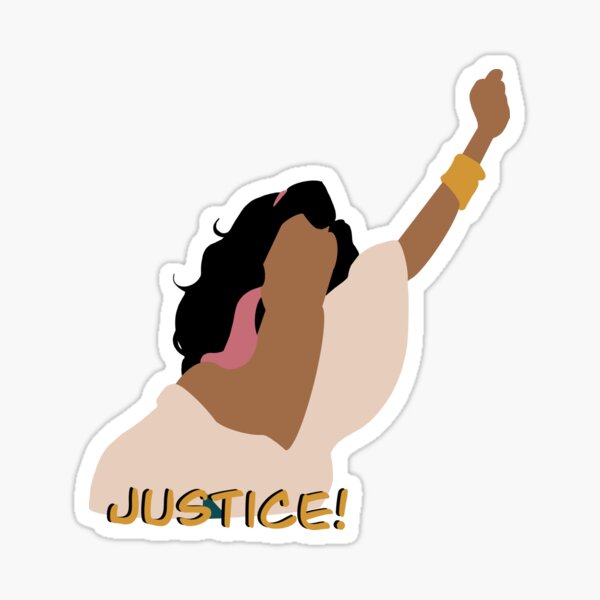 "Justice" Sticker for Sale by UniqueFate | Redbubble