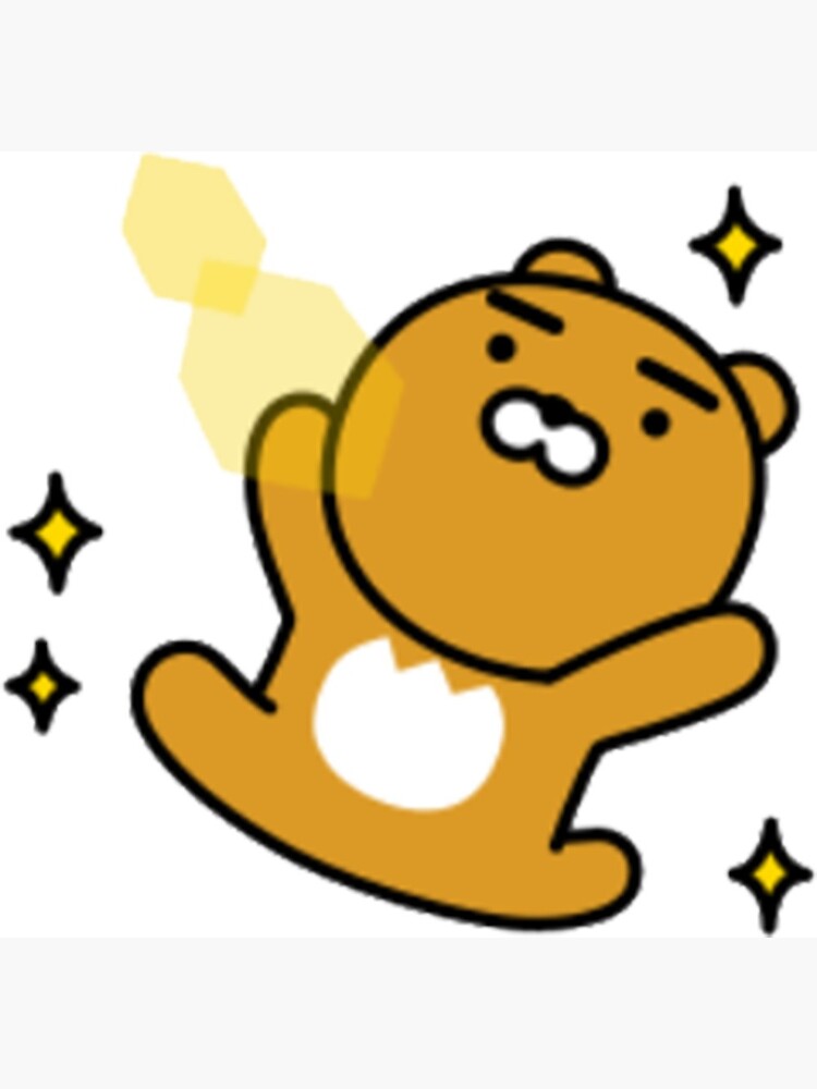 "KakaoTalk Friends Hello! Ryan (카카오톡 라이언) " Art Print by icdeadpixels ...