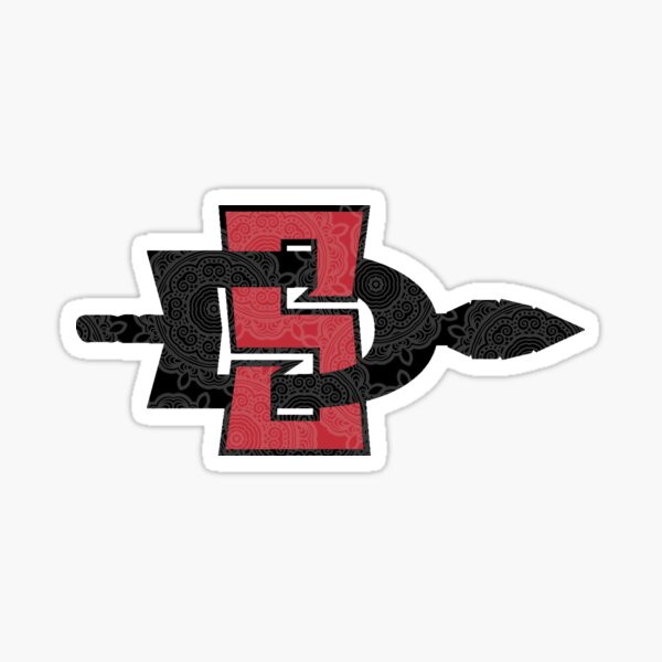 "SDSU sticker" Sticker for Sale by gcsheehan | Redbubble