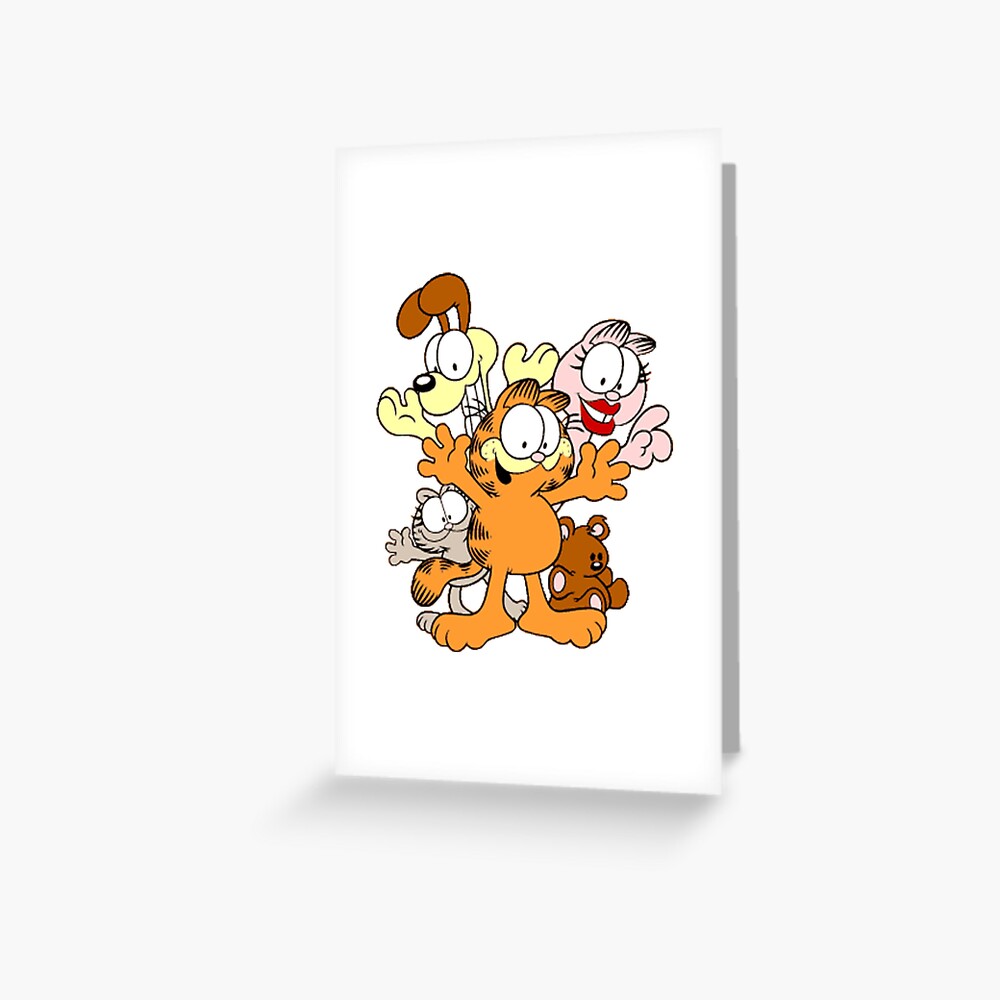 "garfield and friends" Greeting Card by jembatterz | Redbubble