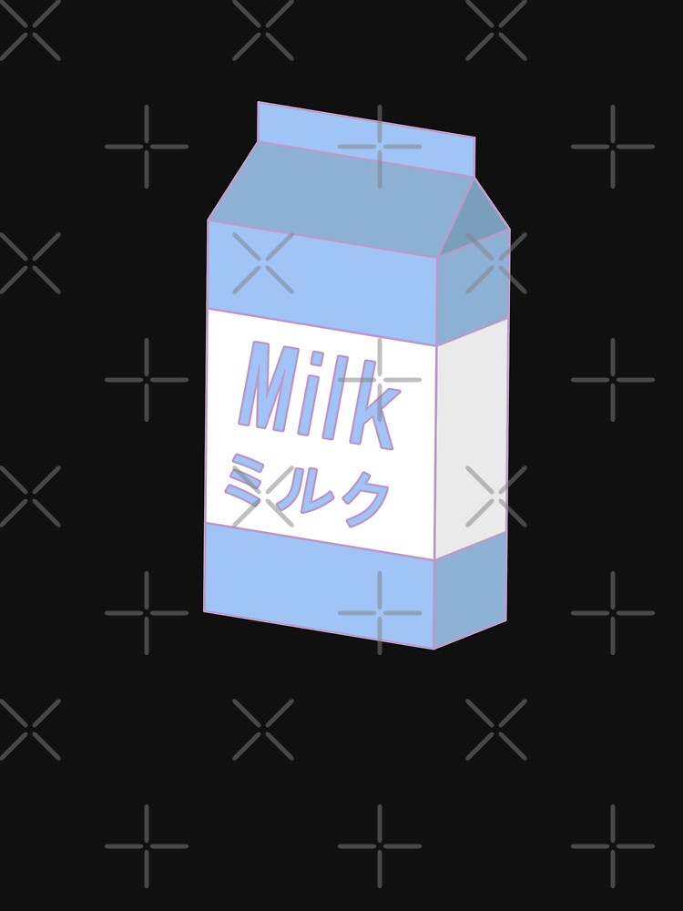 "Kawaii Milk Carton Japanese Milk Drink Shirt Tee Aesthetic pastel goth ...