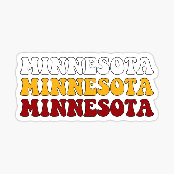 "minnesota" Sticker for Sale by reaganhall18 | Redbubble