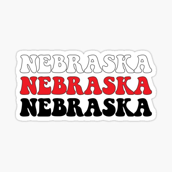 "nebraska" Sticker for Sale by reaganhall18 | Redbubble