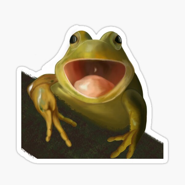 "Happy Frog" Sticker for Sale by gcsnrdesign | Redbubble