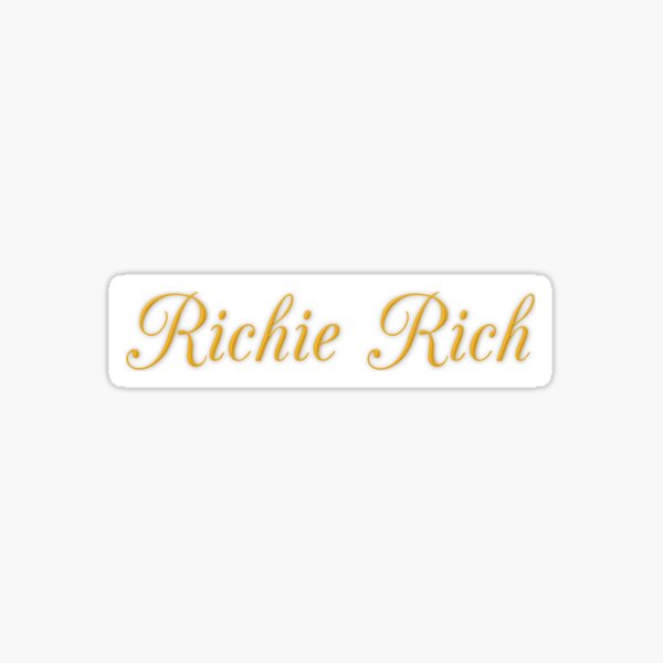 "richie rich " Sticker by muradmurat1993 | Redbubble