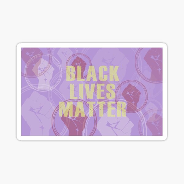 "BLM pattern pastel" Sticker for Sale by soyboicreations | Redbubble