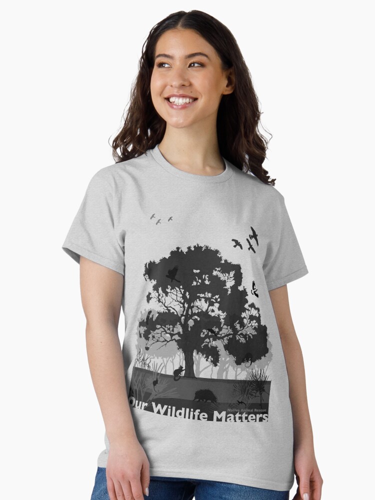 "Our Wildlife Matters - Support Native Animal Rescue" Classic T-Shirt ...