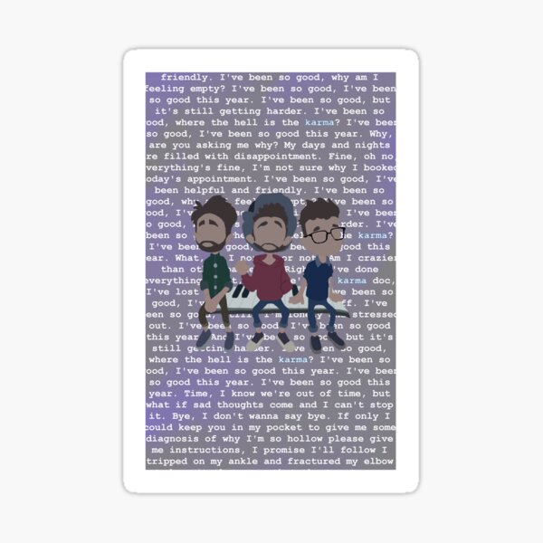 "Karma AJR Neotheater Album" Sticker for Sale by melicho | Redbubble