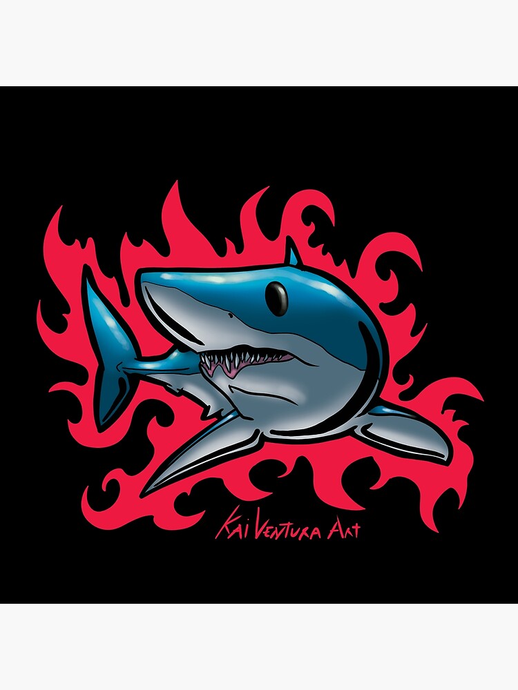 "Mako Shark Surf Rad Design Color Variant A" Art Print by KaiVentura ...