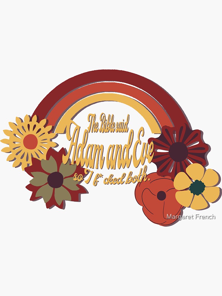 "Adam and Eve" Sticker by Pegasaurus-Rex | Redbubble