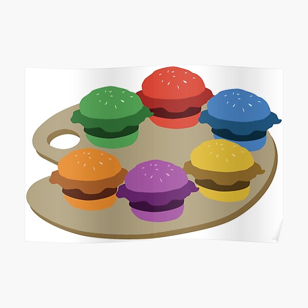 "Pretty Patty Spongebob Palette" Poster for Sale by ordainedegg | Redbubble