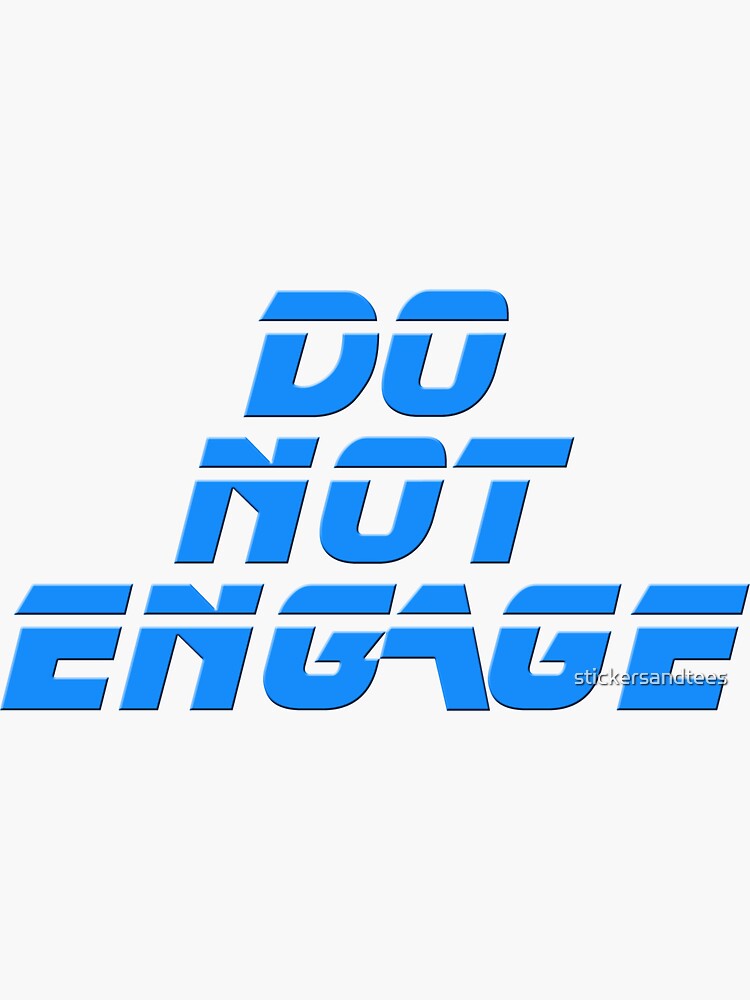 "Do Not Engage - Social Distancing - Pandemic Mask" Sticker for Sale by ...