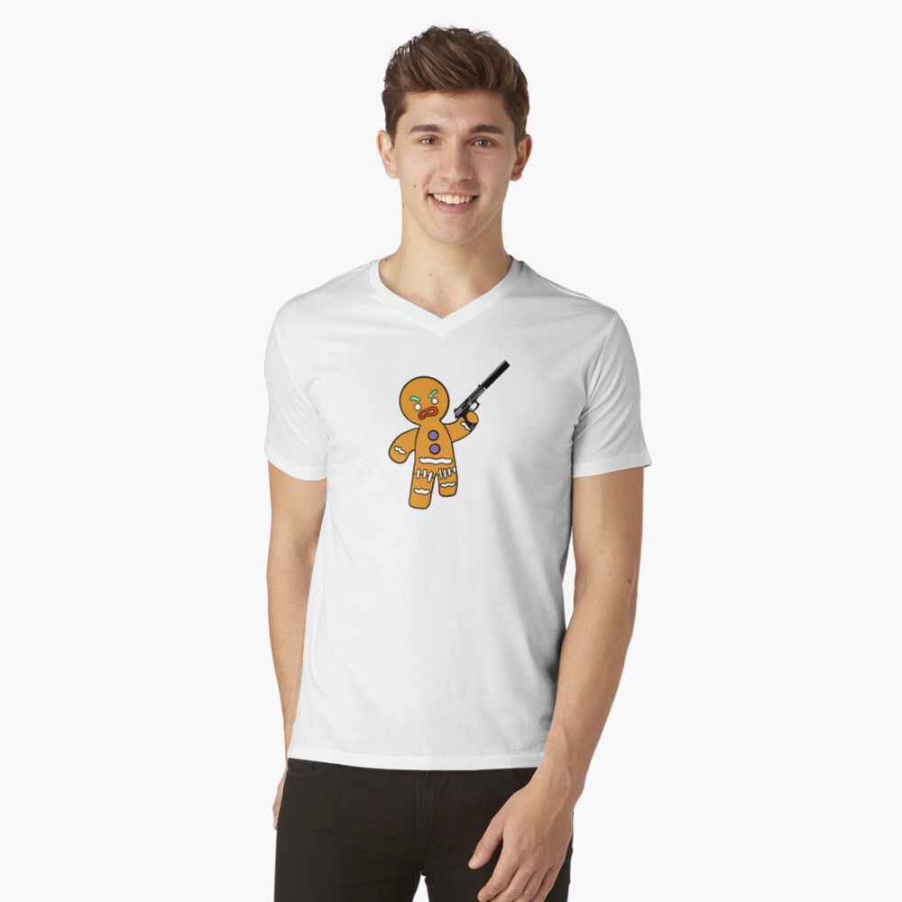 "Gingerbread Man Attack" Sticker for Sale by KonoClast | Redbubble