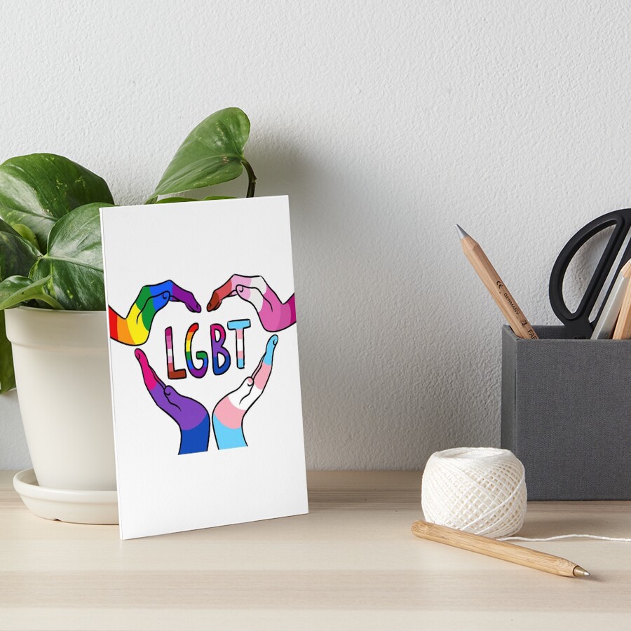 "LGBTQ" Art Board Print for Sale by JustAnotherBee | Redbubble